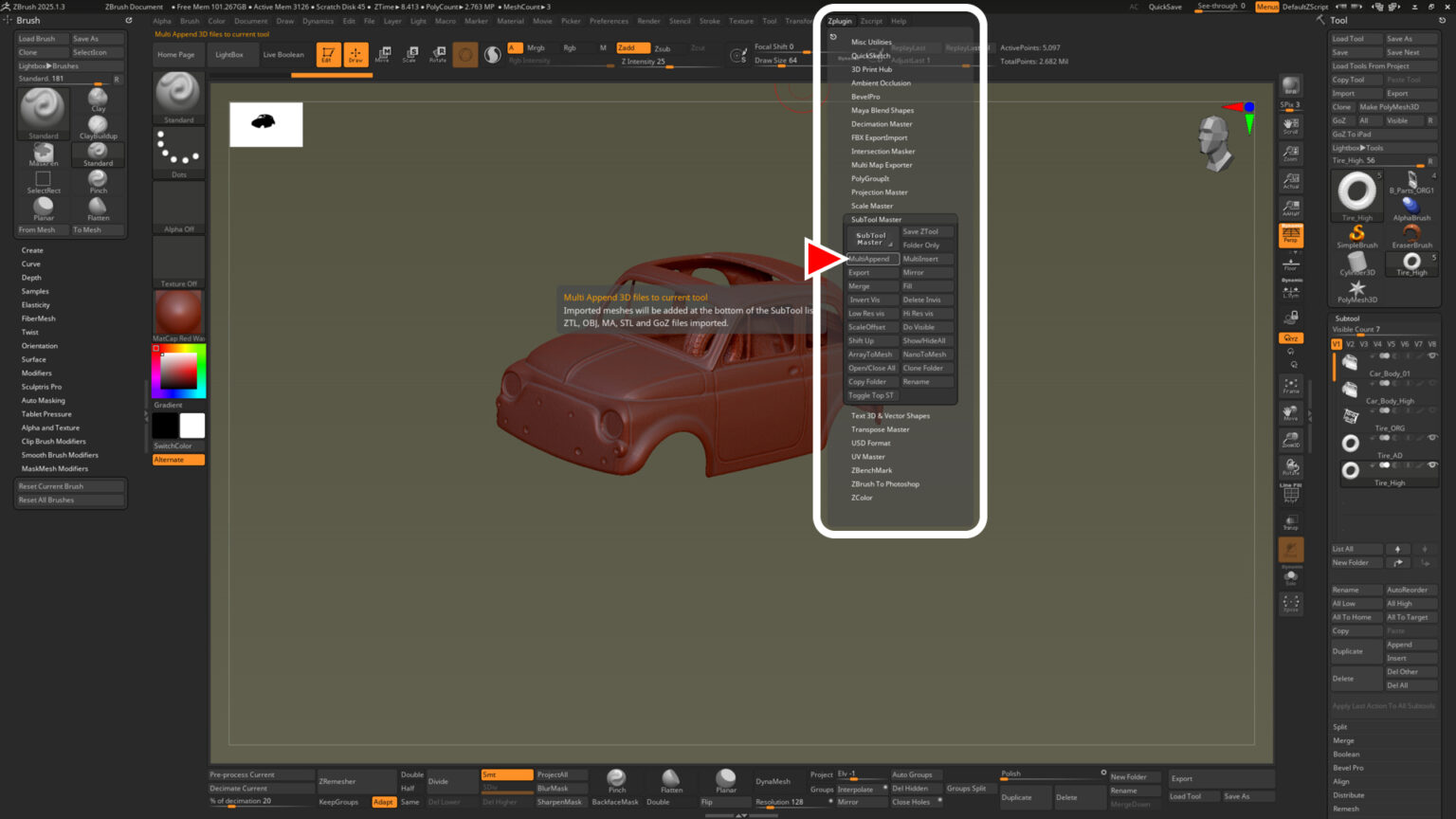 [ Zbrush ] データの保存とロード方法について | Plamophy