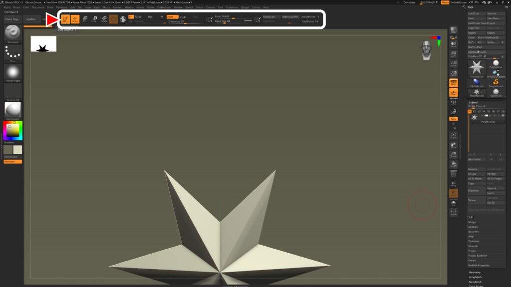 [ Zbrush ] ドキュメントサイズの設定方法 | Plamophy