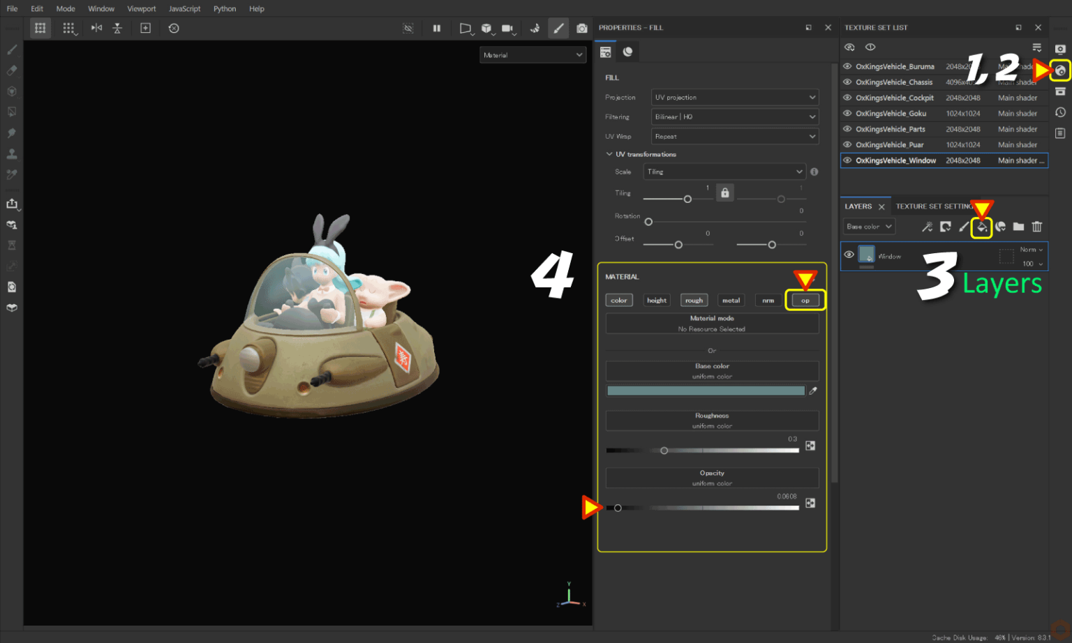 [ Substance 3D Painter ] 半透明マテリアルのシェーダー設定方法 | Plamophy